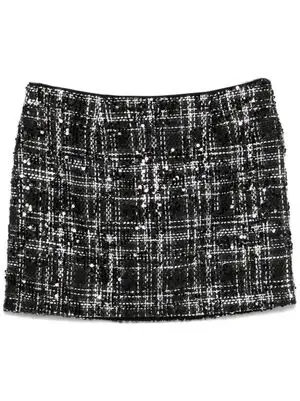 ROTATE BY BIRGER CHRISTENSEN Bouclé Mini Skirt