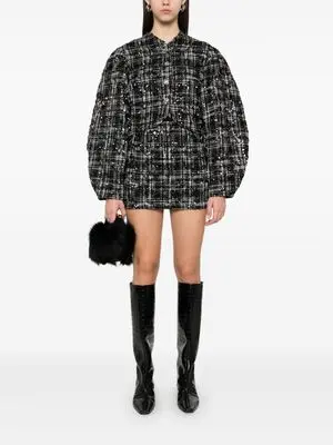 ROTATE BY BIRGER CHRISTENSEN Bouclé Mini Skirt