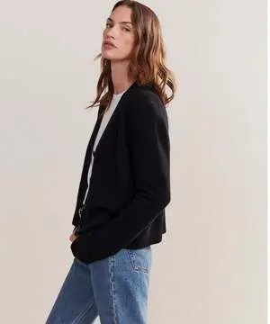 Jenni Kayne Cashmere Colette Cardigan - Black