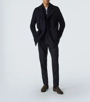 Thom Sweeney Double-breasted Pea Coat