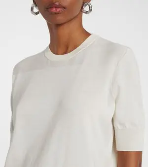 JIL SANDER Cotton Sweater - Beige