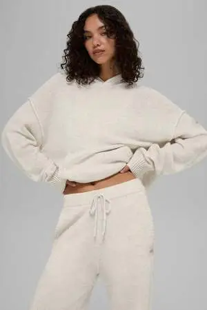 Alo Yoga Wool Cashmere Hoodie - Bone Heather