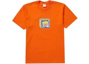 Supreme Cheese Tee Shirt - Orange