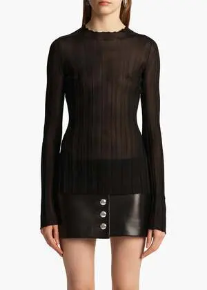 Khaite Cosette Pullover - Black