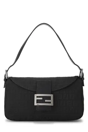 Fendi Zucchino Canvas Shoulder Bag
