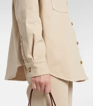 BLAZÉ MILANO Nariida Berber Denim Shirt - Beige