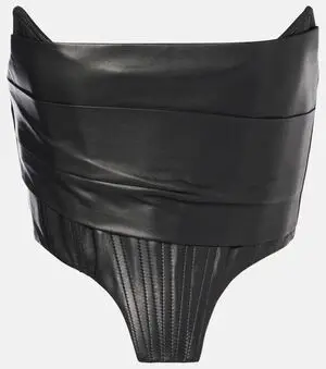 Alex Perry Leather Corset