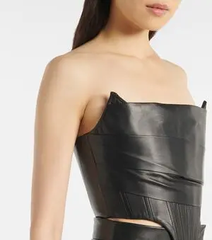 Alex Perry Leather Corset