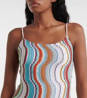 Missoni Wave Lamé One-piece Swimsuit - Multicoloured