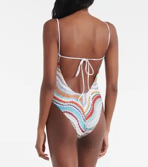 Missoni Wave Lamé One-piece Swimsuit - Multicoloured