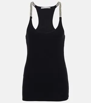 Stella McCartney Cotton-blend Tank Top - Black