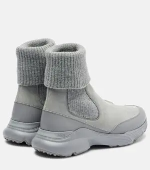 TOD'S Leather Chelsea Boots - Grey