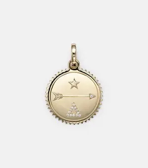FOUNDRAE Dream Medium 18kt Yellow Diamond Pendant - Gold