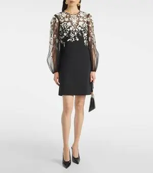Carolina Herrera Embroidered Minidress
