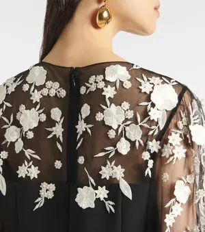 Carolina Herrera Embroidered Minidress