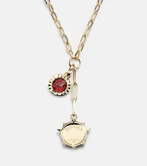 FOUNDRAE Vivacity & Internal Compass 18kt Necklace With Diamonds