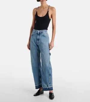 Stella McCartney Mid-rise Wide-leg Jeans - Blue