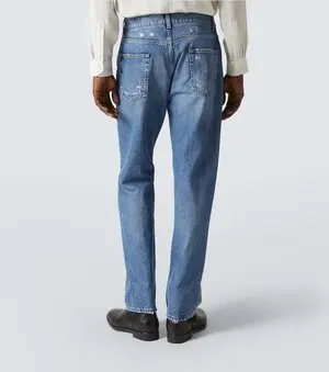 Dolce & Gabbana Straight Leg Distressed Jeans - Blue