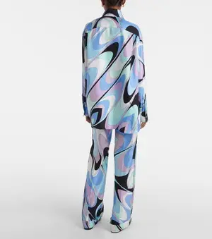 Emilio Pucci Printed Silk Twill Pajama Shirt