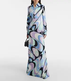 Emilio Pucci Vivara Printed Maxi Dress