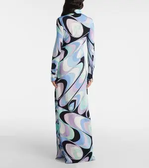 Emilio Pucci Vivara Printed Maxi Dress