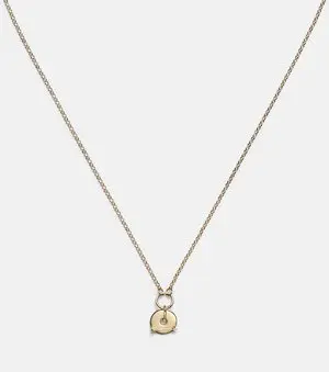 FOUNDRAE Arrow 18kt Yellow Chain Necklace With Diamonds