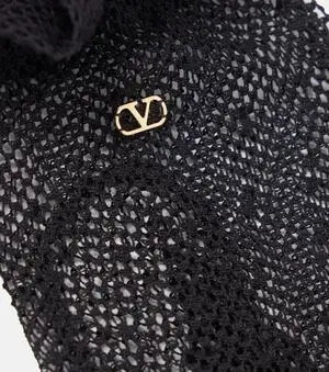 Valentino Garavani Vlogo Signature Tulle Gloves