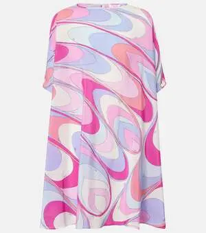 Emilio Pucci Printed Silk Crêpe De Chine Kaftan - Pink