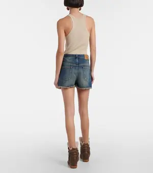 Isabel Marant Étoile Lesia Denim Shorts - Blue