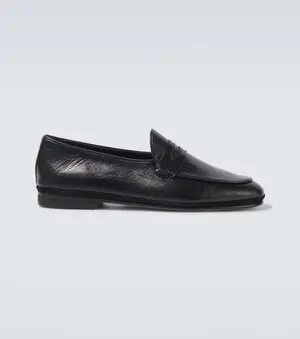 Rubinacci Leather Loafers - Black