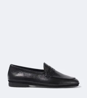 Rubinacci Leather Loafers - Black