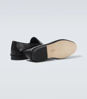 Rubinacci Leather Loafers - Black