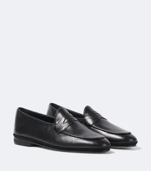 Rubinacci Leather Loafers - Black
