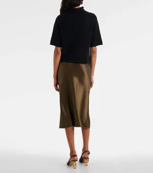 LISA YANG Fride Ribbed-knit Cashmere Top - Black