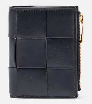 Bottega Veneta Cassette Leather Wallet - Black