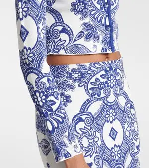 Etro Cropped Cardigan - Blue