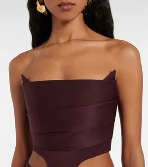 Alex Perry Draped Bustier