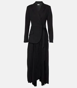 Simkhai Ambretta Plissé Maxi Dress - Black
