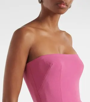 Alex Perry Strapless Midi Dress
