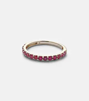 STONE AND STRAND Forever Birthstone Ruby Ring - Gold