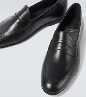 Rubinacci Leather Loafers - Black