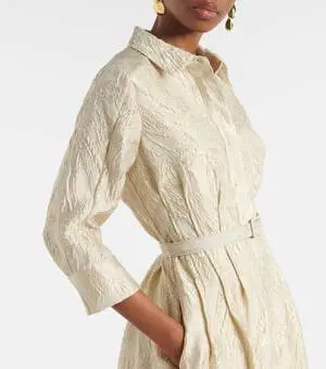 Simkhai Courtney Embellished Jacquard Gown - Beige