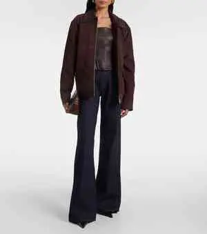 Stouls Rosalia Strapless Leather Top
