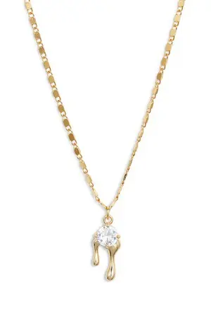 VIDAKUSH Drip Pendant Necklace - Gold