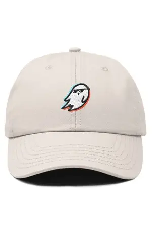 DALIX Ghost Life Embroidered Cap - Beige