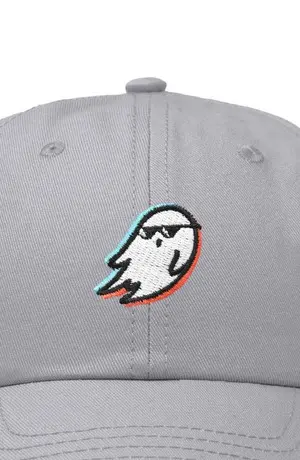 DALIX Ghost Life Embroidered Cap - Gray