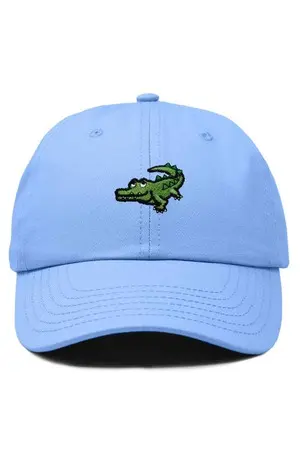 DALIX Dalix Alligator Embroidered Cap Light Blue