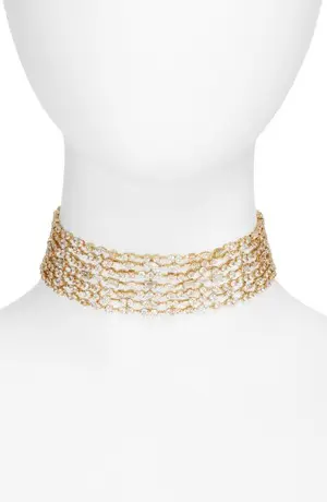 Nadri Cabaret Choker Necklace - Gold