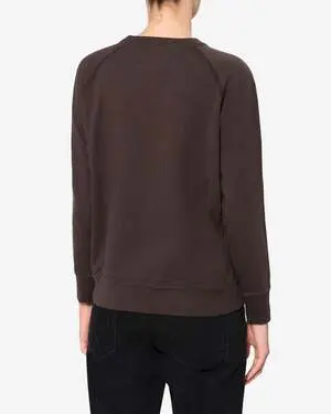ETOILE Cotton Sweatshirt With Logo - Black