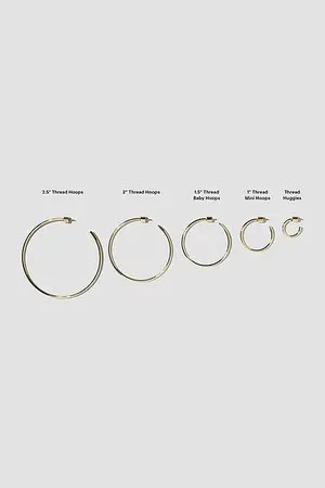 JENNIFER FISHER Thread Hoop Earrings
